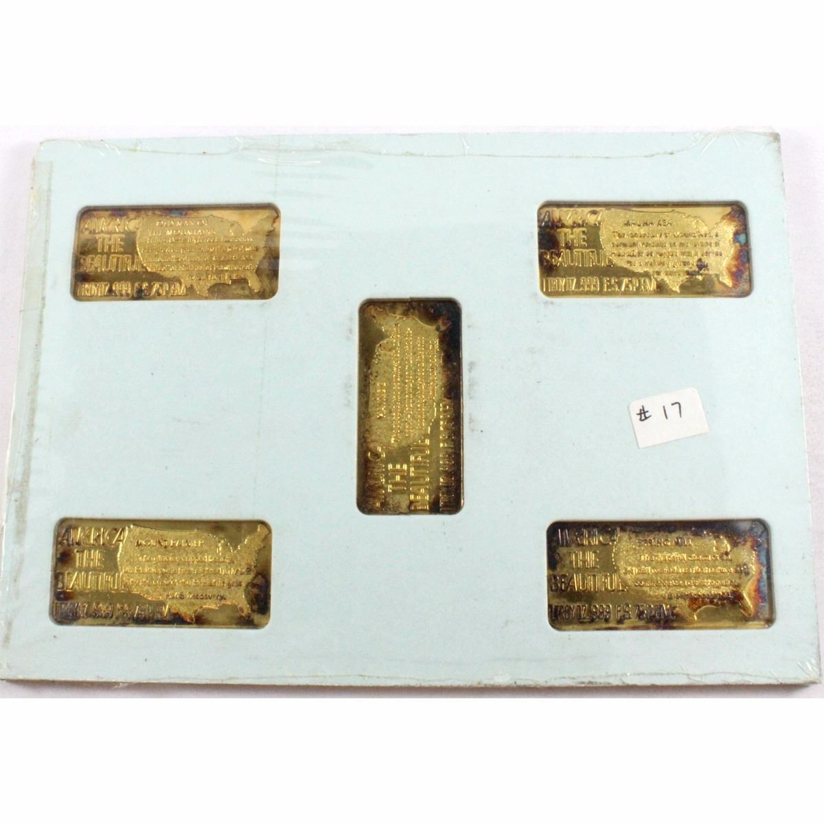 Hamilton Mint Issue "America the Beautiful" Gold Plated 1oz .999 Fine ...