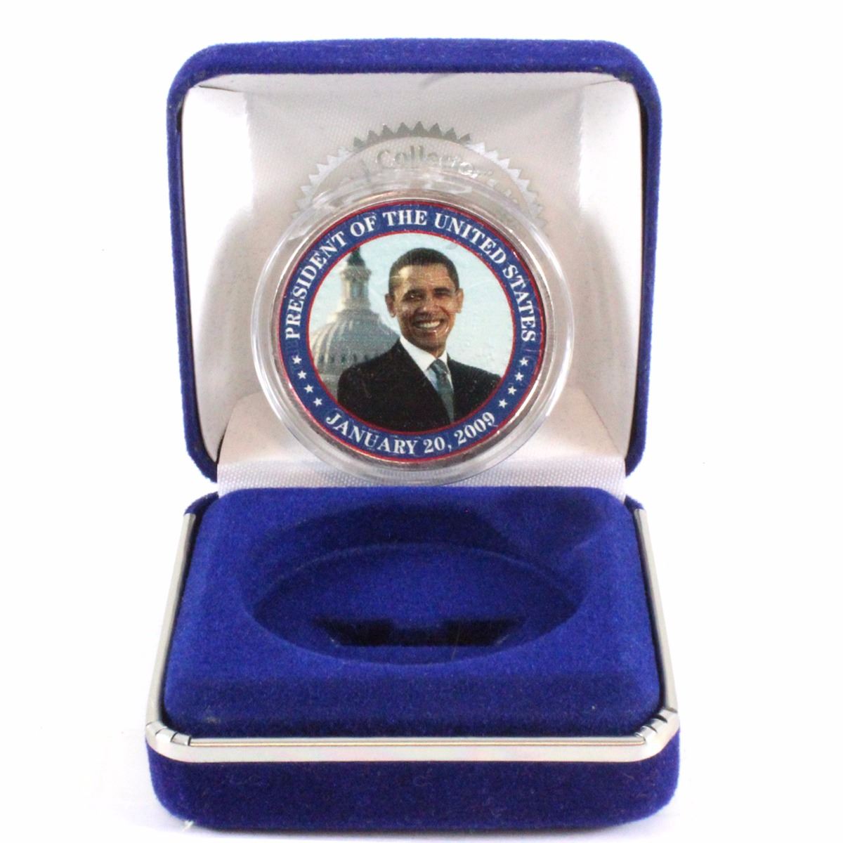 2009 US Coloured President Barack Obama 1 oz. .999 Silver Commemorative ...