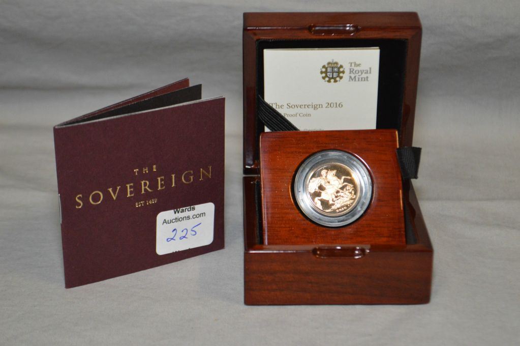 The Royal Mint 2016 gold sovereign proof coin