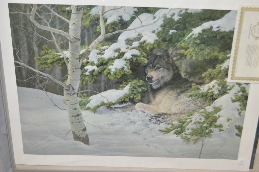 Unframed limited edition print "Edge Of The Woods" pencil signed by ...