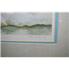 Framed limited edition print of a polar bear by artist Vicki Waring ...