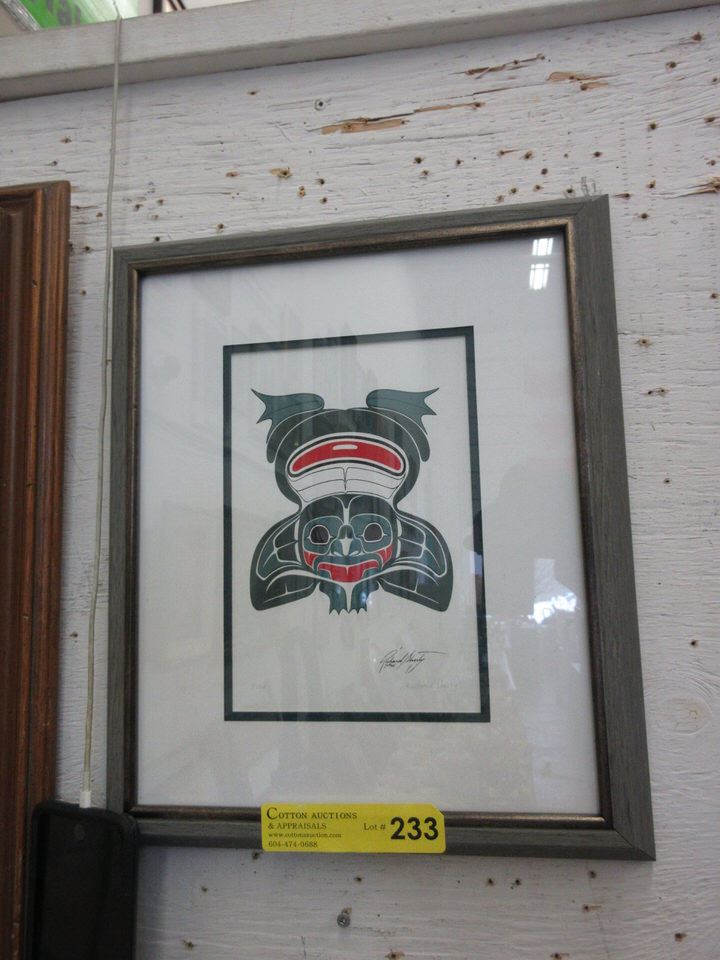 Framed Richard Shorty print "Frog"