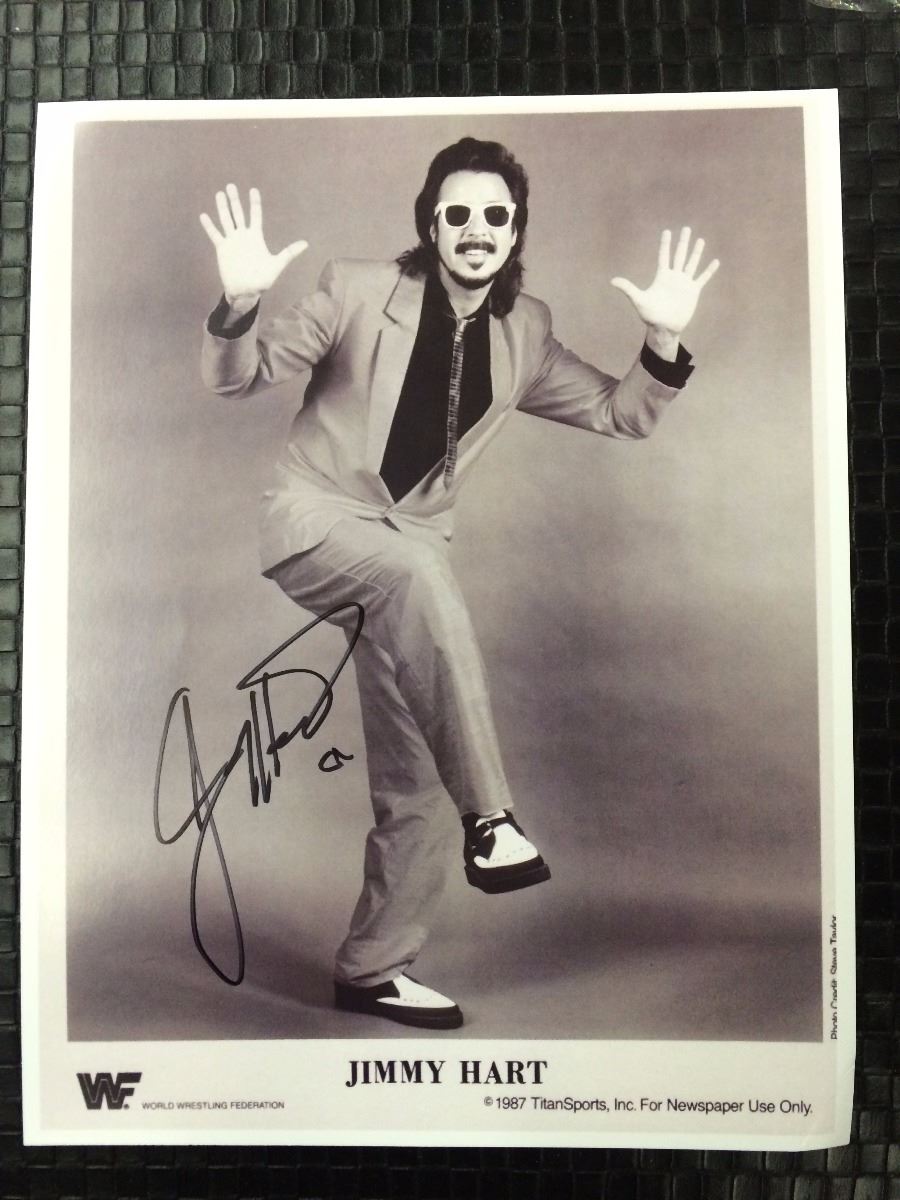 WWF "MOUTH OF THE SOUTH" JIMMY HART SIGNED PHOTO
