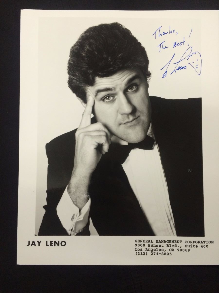 JAY LENO SIGNED 8 X 10 PHOTO