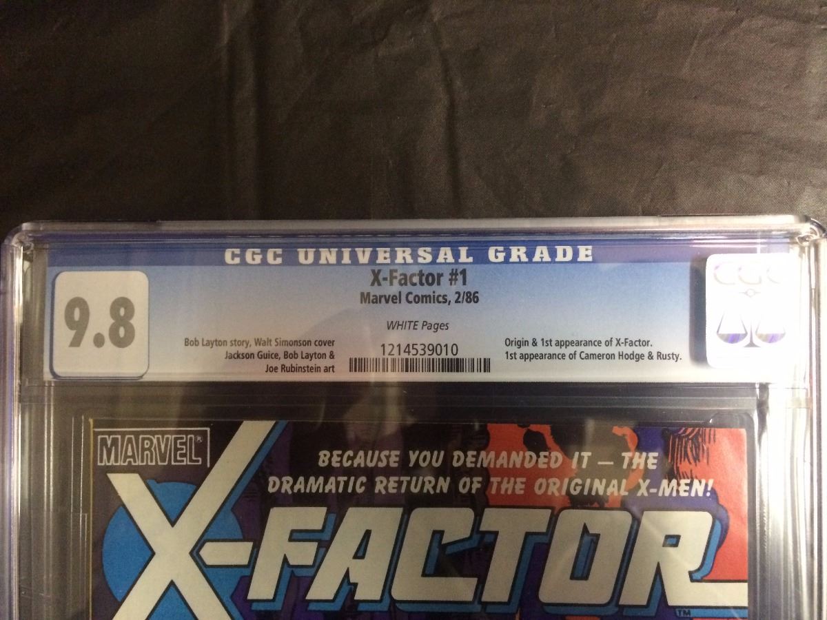 X-FACTOR COMIC BOOK 9.8 CGC UNIVERSAL GRADE