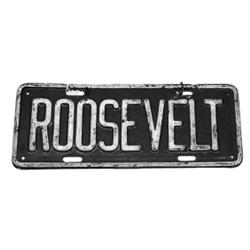 FRANKLIN D. ROOSEVELT`S LICENSE PLATE