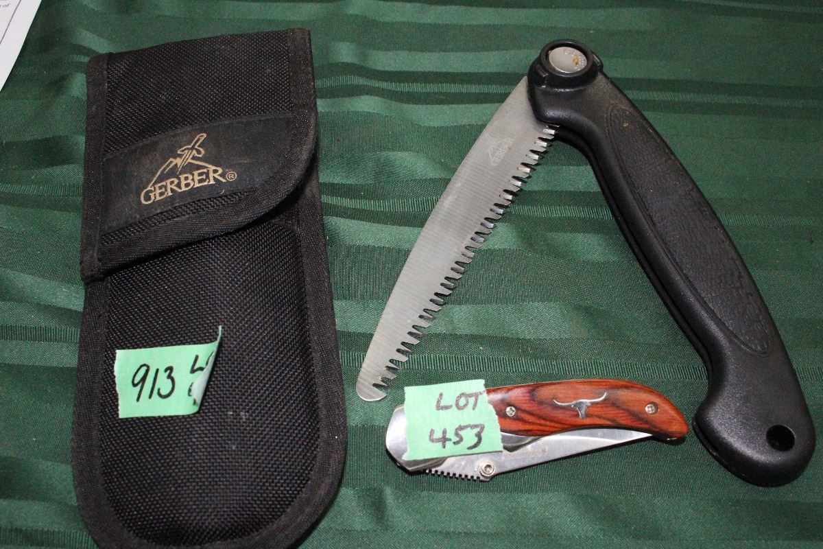 Gerber Bone Saw & a Montana Silver Smith Lock Back Knife