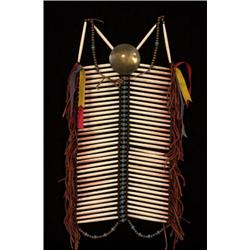 Northern Plains Bone Hair Pipe Breast Plate 19" L. 11" W. Good Condition