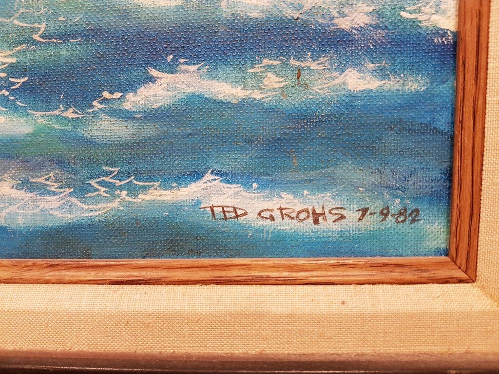 TED GROHS OIL PAINTING