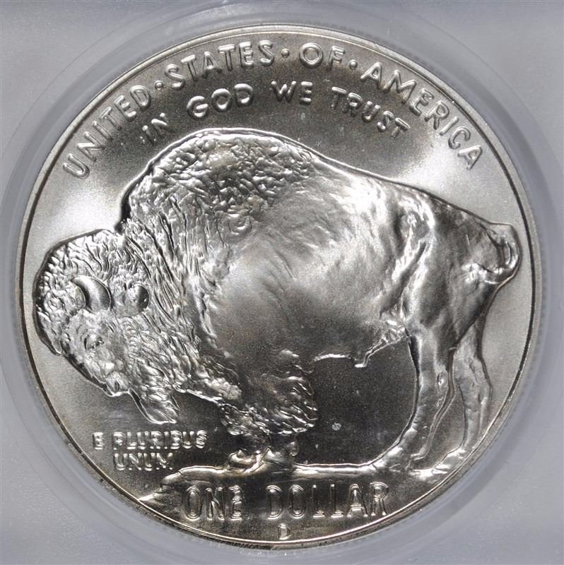 2001-D AMERICAN BUFFALO COMMEMORATIVE DOLLAR, ICG MS-70