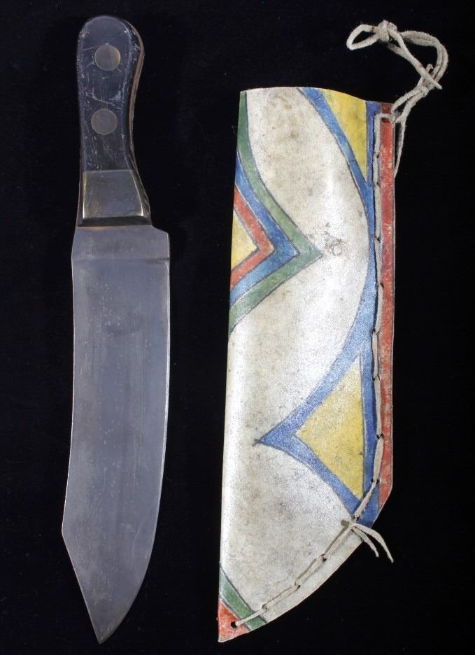 Sioux Parfleche Sheath & Jukescoul Bowie Knife