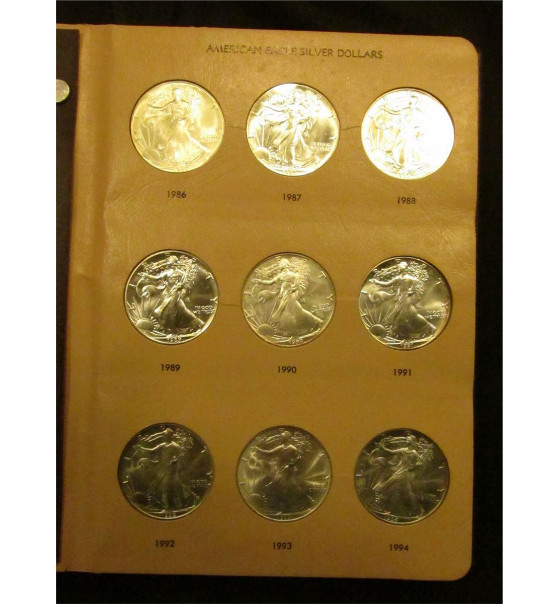 Dansco World Coin Library Album containing a Complete Set of U.S ...