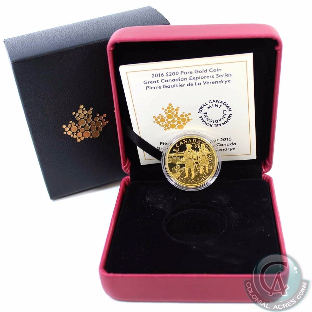 CANADA 2016 $200 Pierre Gaultier De La Verendrye - Great Canadian ...