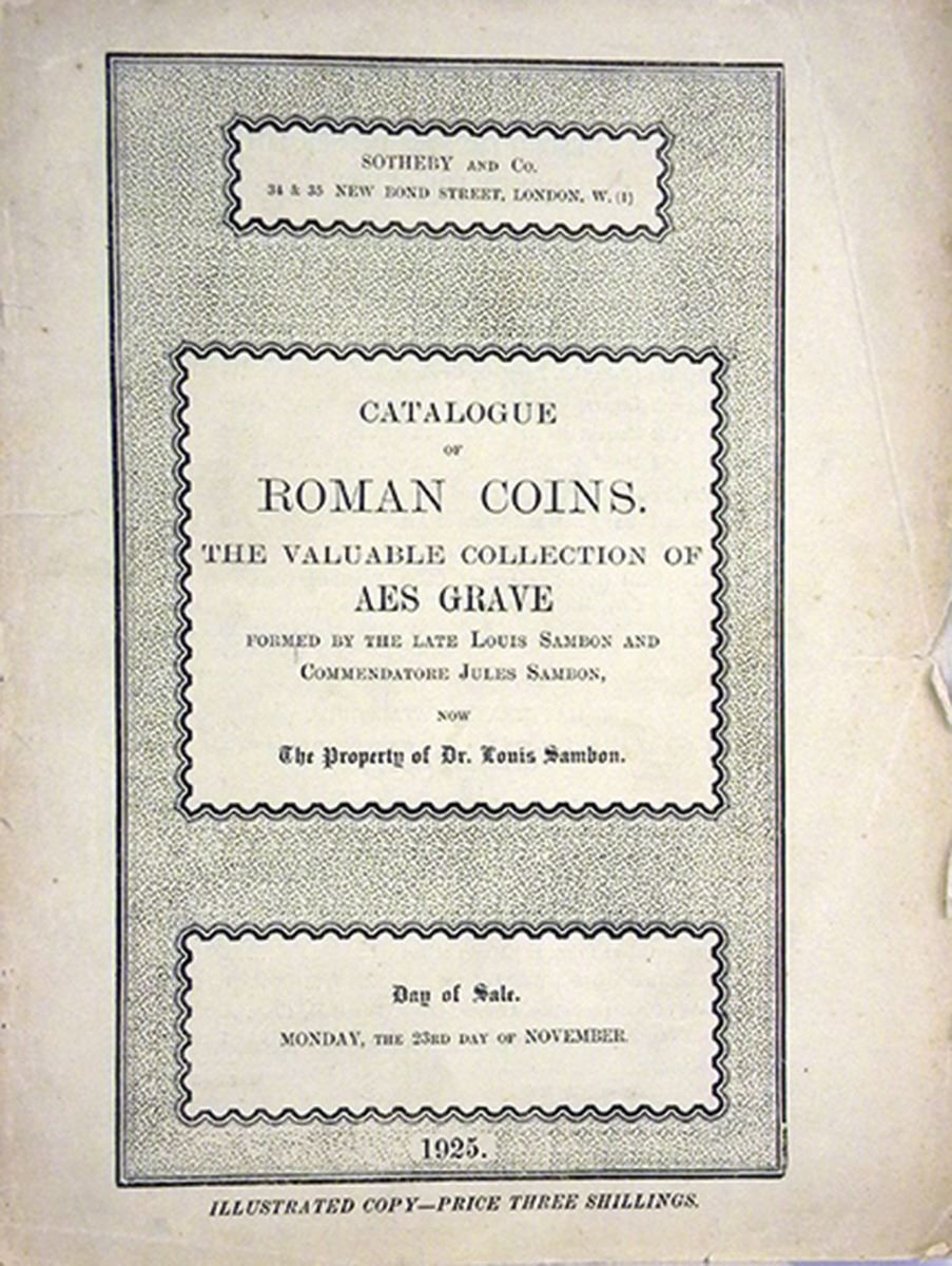 The Sambon Collection of Aes Grave