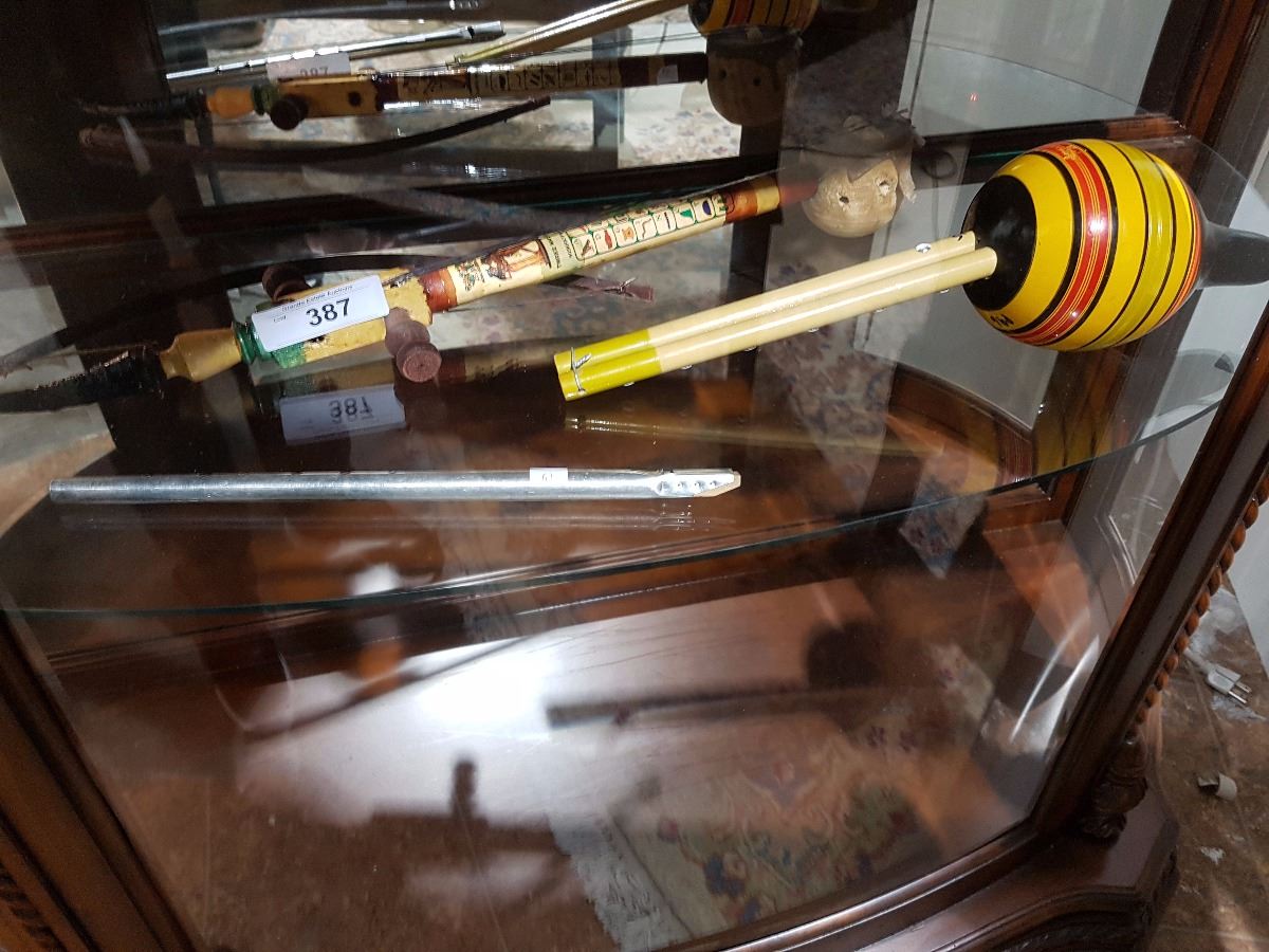 TIN WHISTLE, SNAKE CHARMING FLUTE, EGYPTIAN FIDDLE