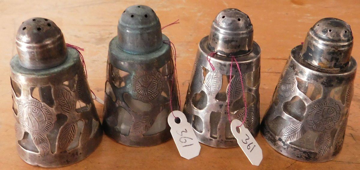 4 Mexican S.S. Salt & Pepper Shakers