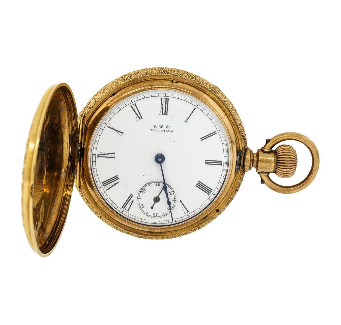 Vintage Waltham Pocket Watch - 10KT Rose Gold