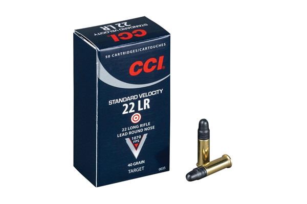 CCI .22LR 40 grain, lead round nose, BRICK, 500 Cartridges, 1070FPS ...