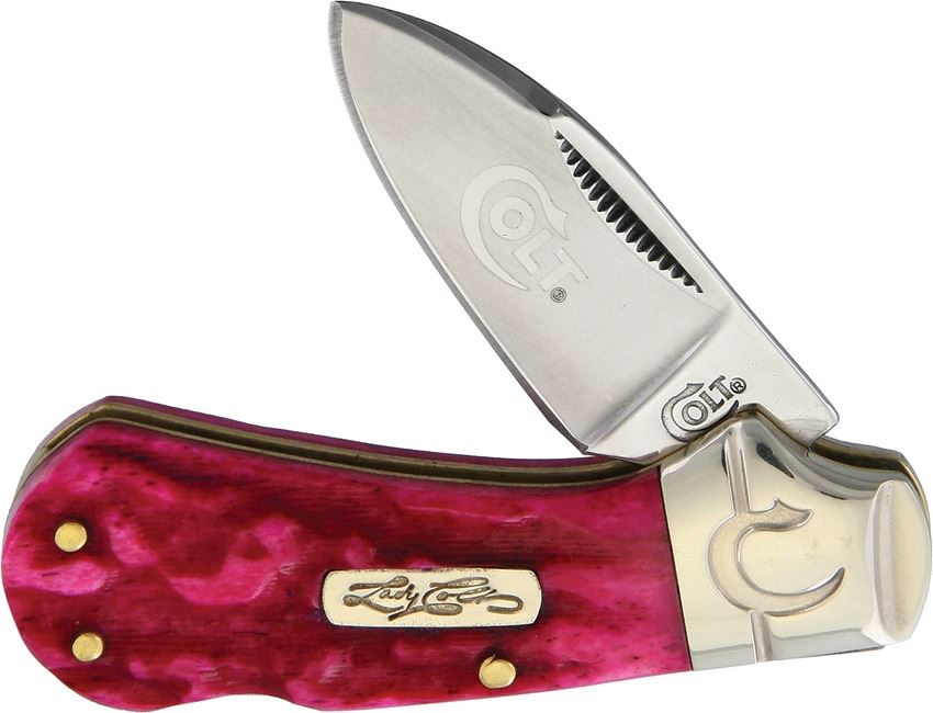 Lady Colt Pink Jigged Lockback, CT719, NEW IN BOX