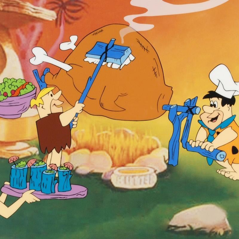Flintstones Barbecue Limited Edition Sericel from the Popular Animated ...