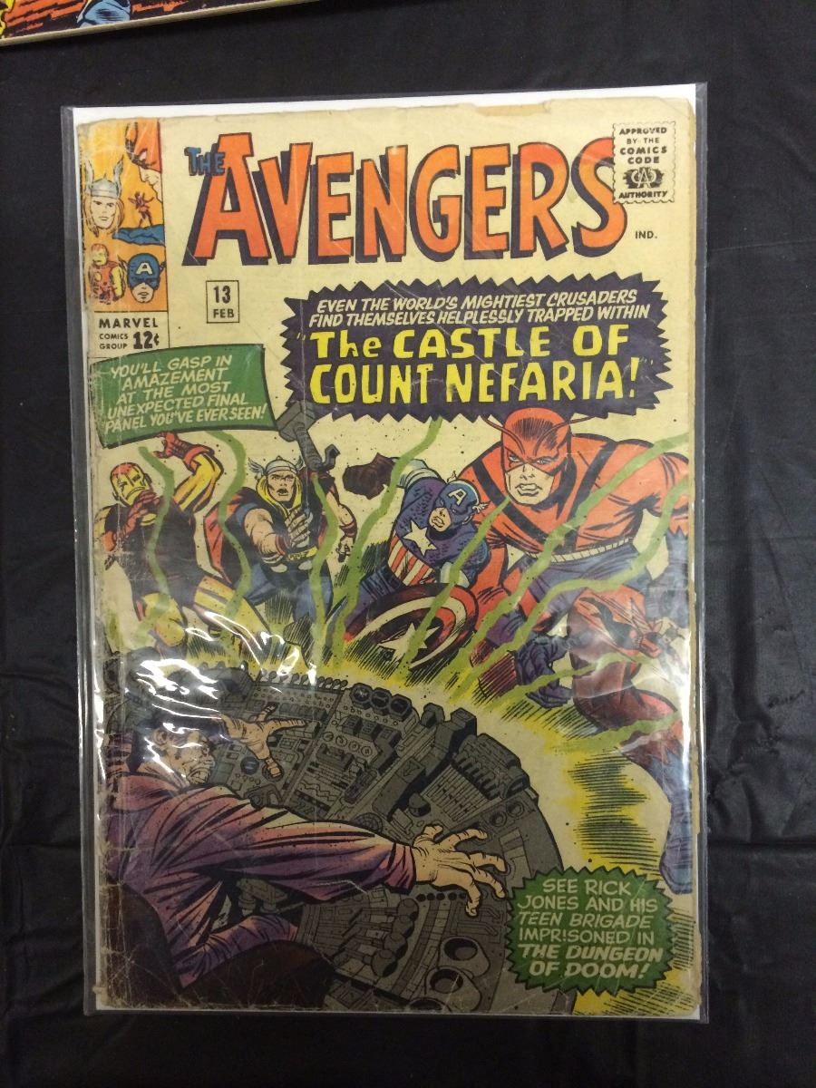 1964 AVENGERS MARVEL COMIC THE CASTLE OF COUNT NEFARIA