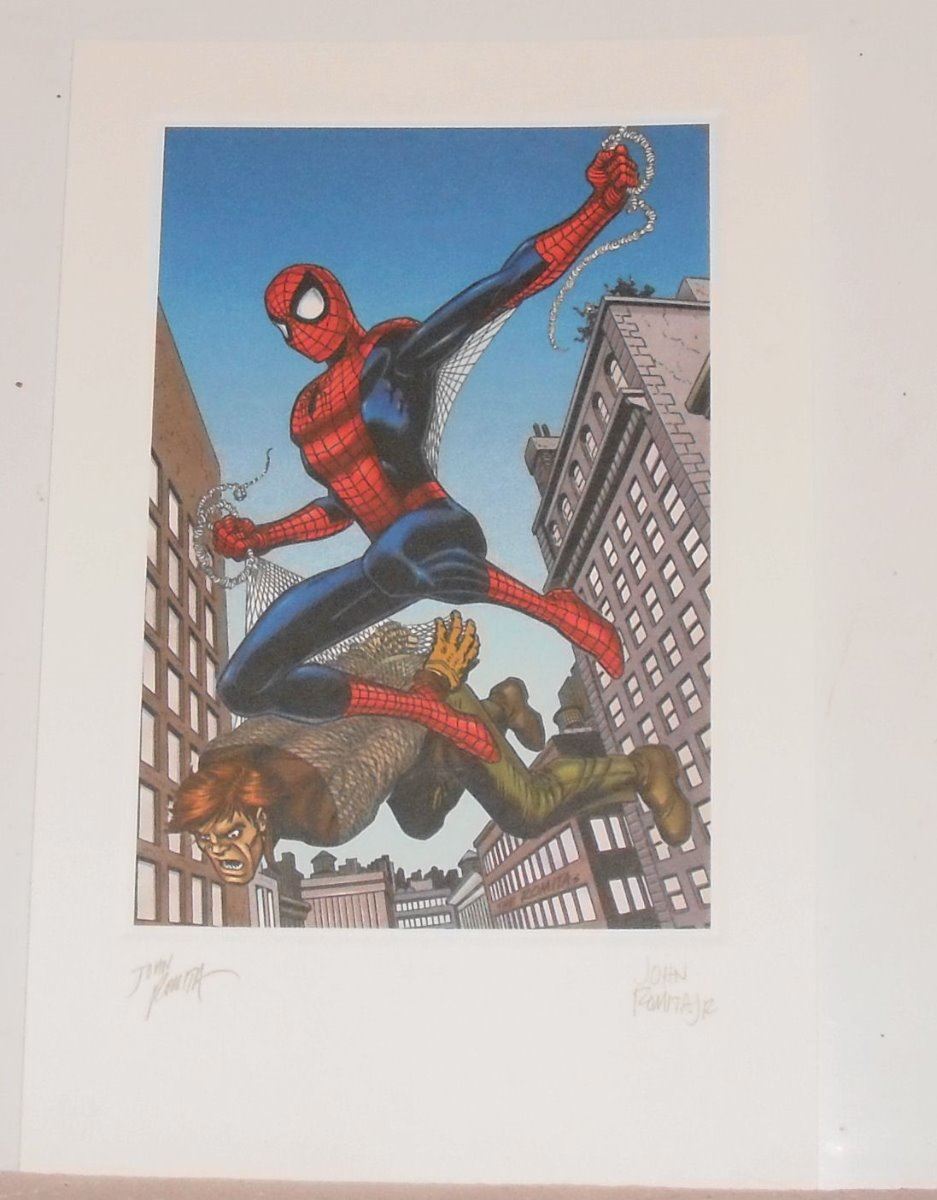 Comic book art signed - avec signature personnage de bande dessinee