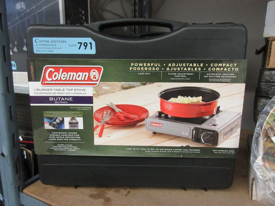 New Coleman table top butane stove