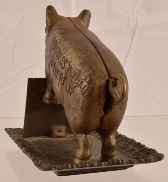 Joe Wiss Maker Cast Iron Pig Cigar Cutter