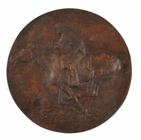 50th Anniversary Pony Express Bronze Plaque