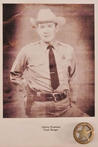Texas Ranger Johnny Krumnow Lieutenant Badge