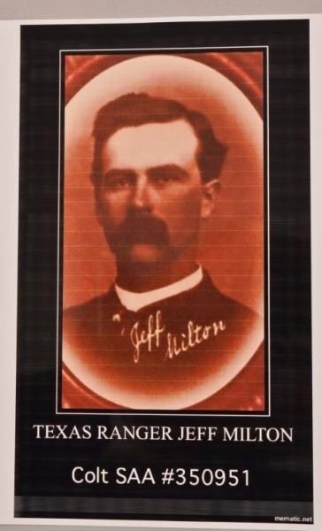 Texas Ranger Jeff Milton's Colt SAA .45