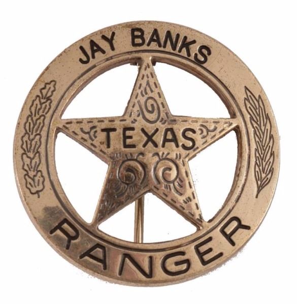 Texas Ranger Jay Banks Silver Badge