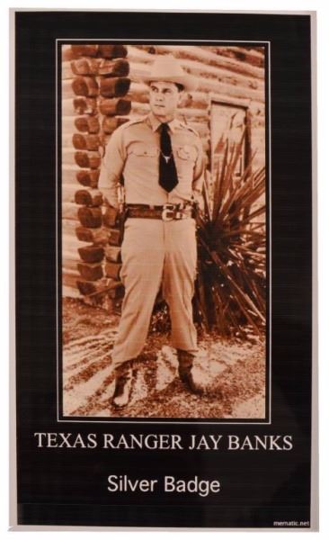 Texas Ranger Jay Banks Silver Badge