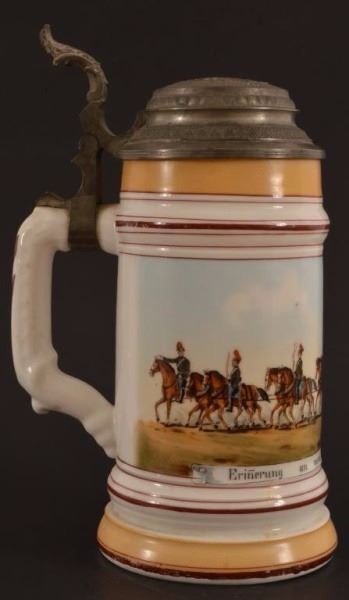 Antique German Cavalry Military Beer Stein