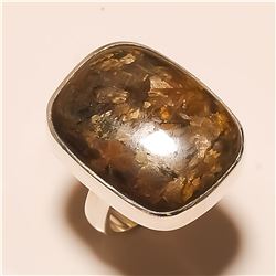 Bronzite RING Solid Sterling Silver