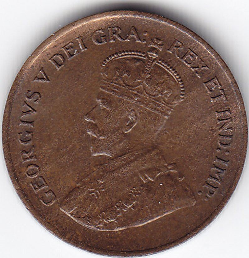 1933 Canada Small One Cent Penny Coin MS 60 Trace Red 1933-canada-small-one-cent-penny-coin-ms-60-trace-red