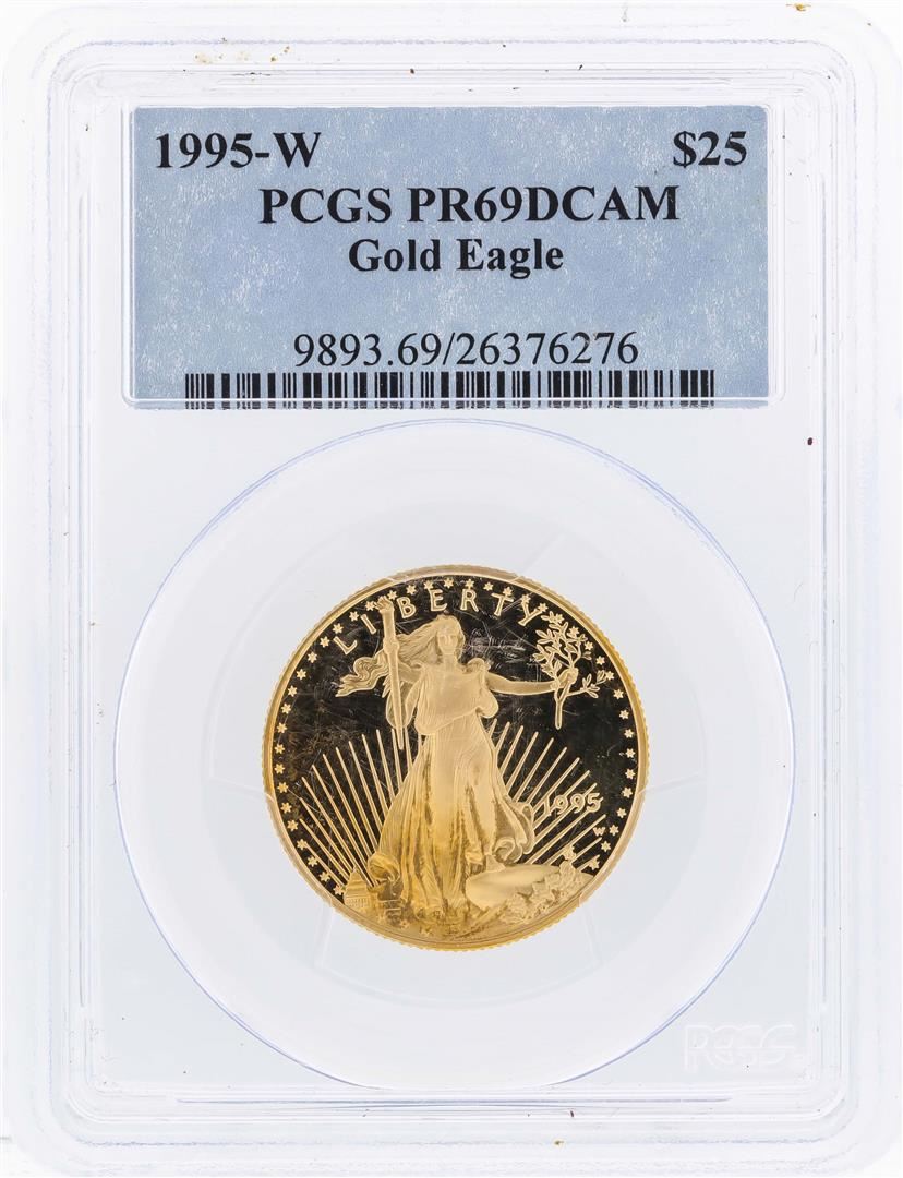 1995-W $25 American Gold Eagle Coin PCGS PR69DCAM