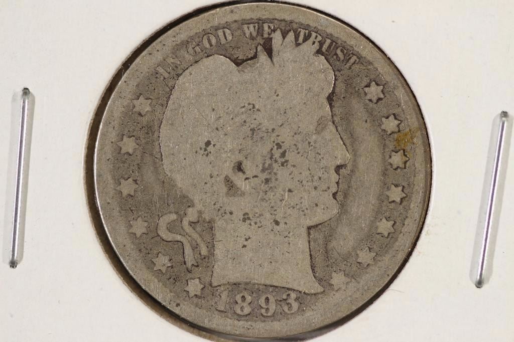 1893-S BARBER QUARTER