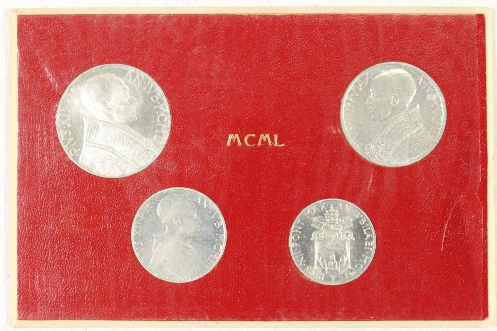 1950 VATICAN 4 COIN MINT SET