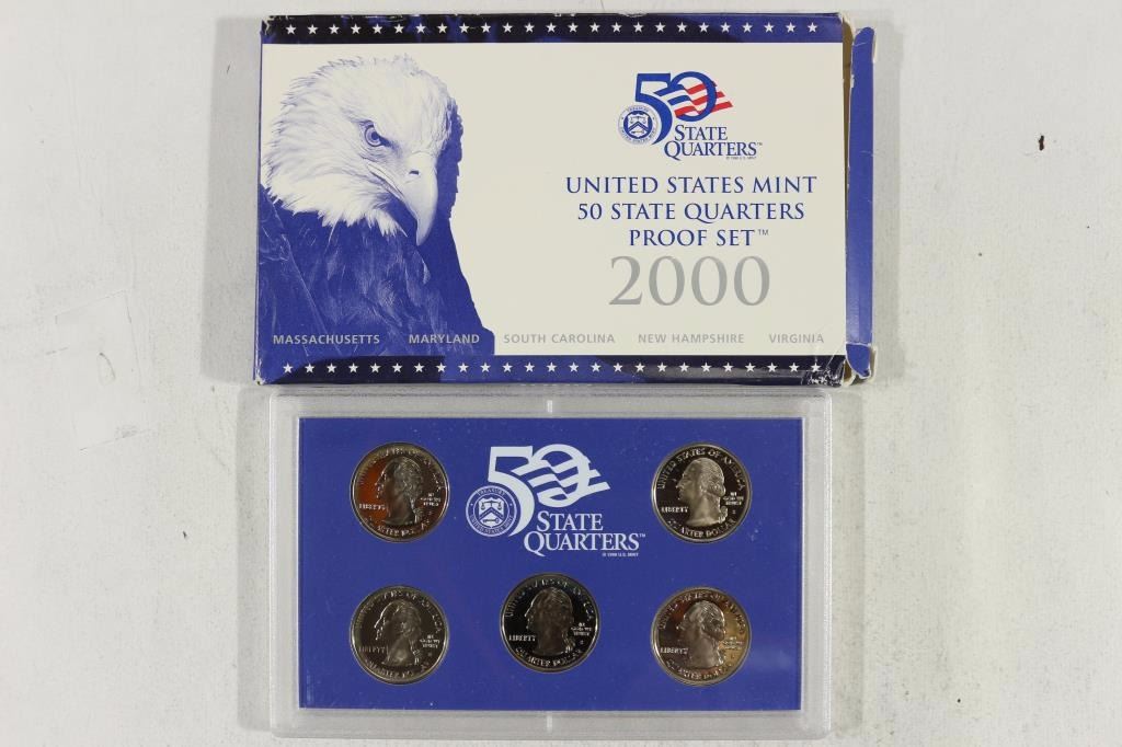 2000 US 50 STATE QUARTERS PROOF SET