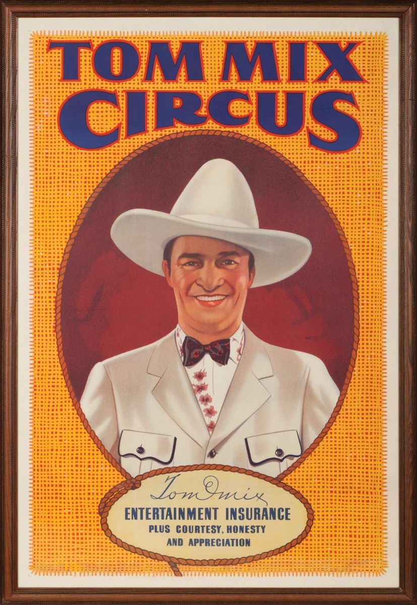 Pair of Tom Mix Circus Original Lithograph Posters