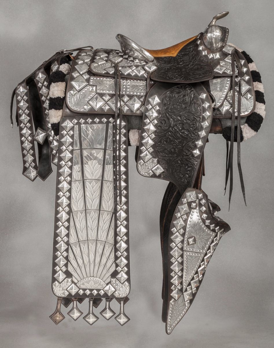 Holtz Saddle Company Sterling Silver Parade Saddle Ensemble