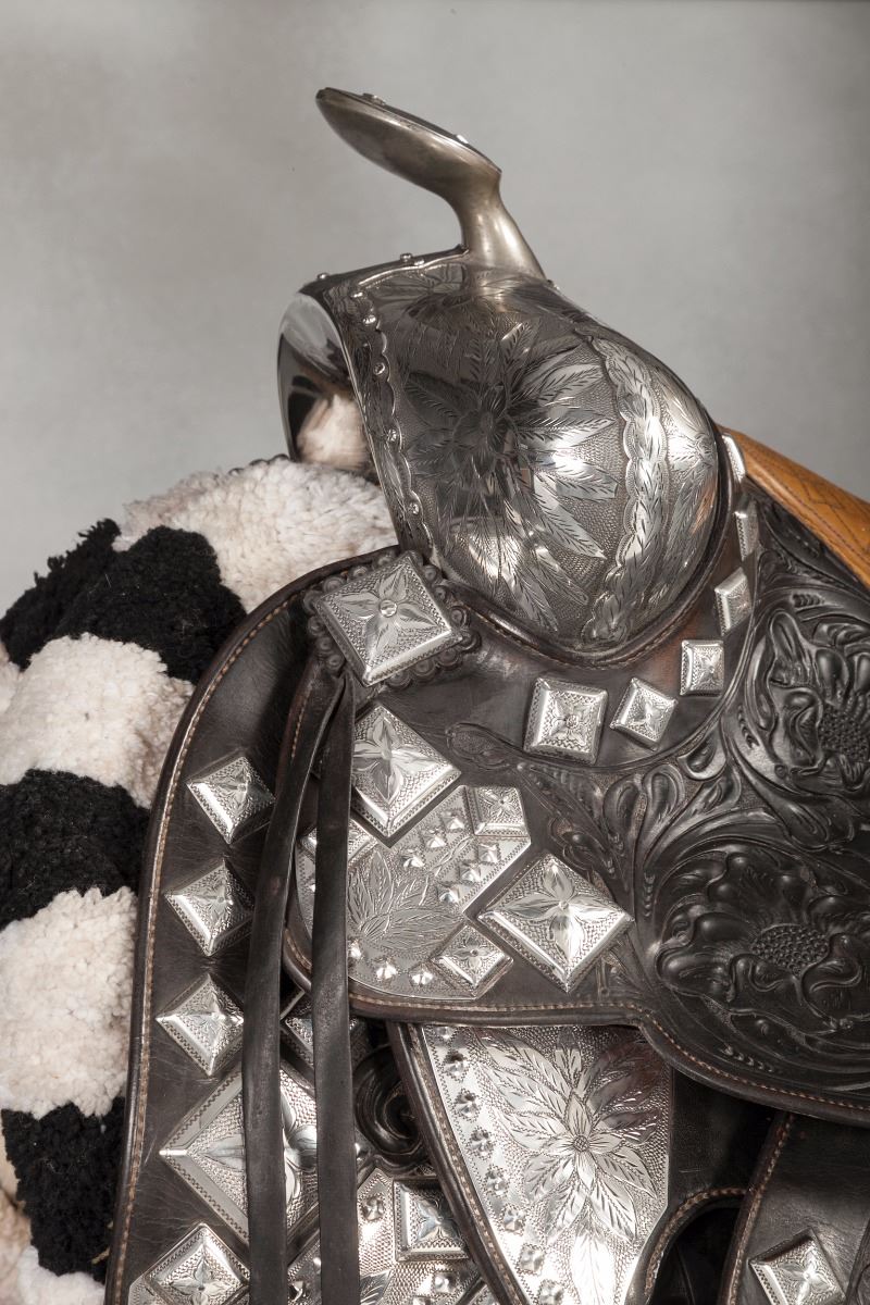 Holtz Saddle Company Sterling Silver Parade Saddle Ensemble