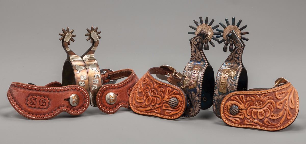 Two Pair of Snuff's Charlie Russell Riders Spurs
