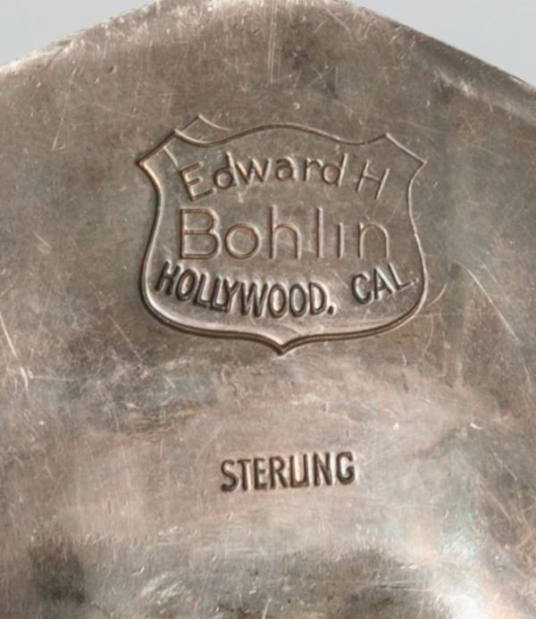 5-piece Edward H. Bohlin Sterling Silver Buckle Set with name, "SNUFF"