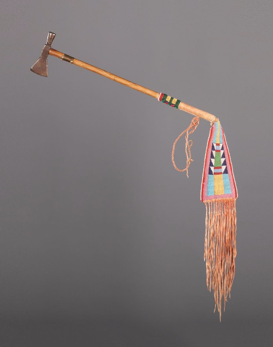 Crow Tomahawk with Beaded Drop