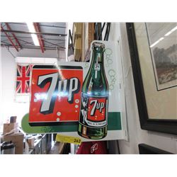 Double-sided Porcelain 7-Up Sign