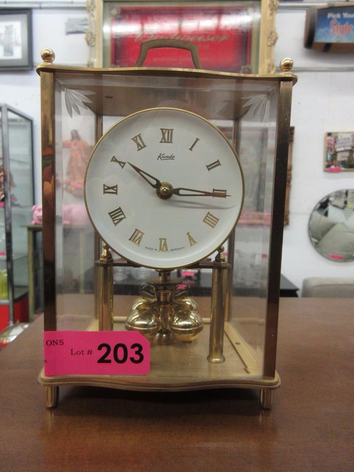 Kundo German brass anniversary clock