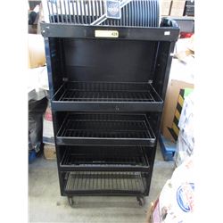 Rolling Doritos product display rack