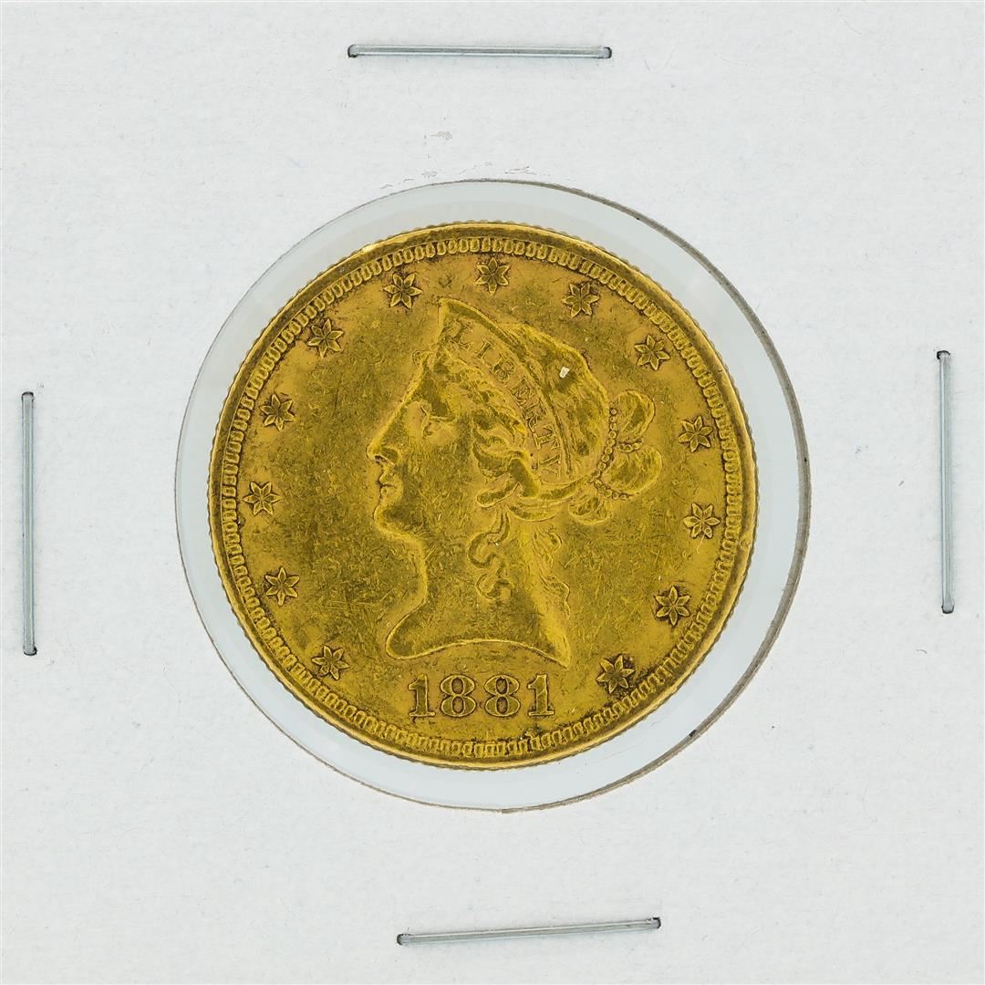 1881 $10 Liberty Head Eagle Gold Coin